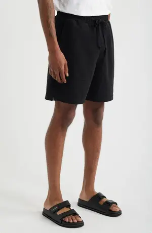 OPEN EDIT Knit Drawstring Shorts - Black