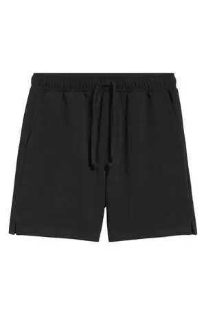 OPEN EDIT Knit Drawstring Shorts - Black