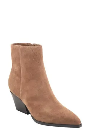 Marc Fisher Tarrin Pointed Toe Bootie - Medium Natural