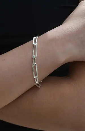 Argento Vivo Chunky Paper Clip Chain Bracelet