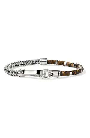 John Hardy Heishi Chain Bracelet, Tiger's Eye