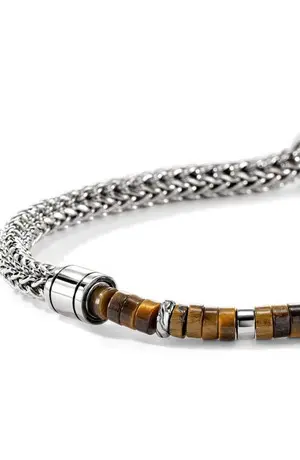 John Hardy Heishi Chain Bracelet, Tiger's Eye