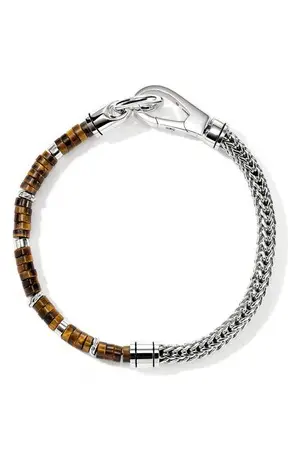 John Hardy Heishi Chain Bracelet, Tiger's Eye