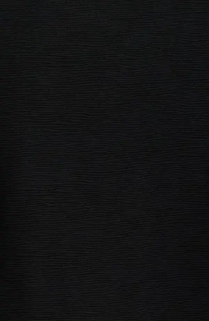 OPEN EDIT Knit Camp Shirt - Black