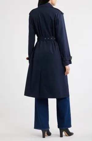 Michael Kors Belted Trench Coat - Midnight
