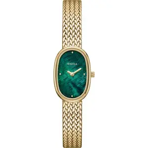 BREDA Jane Tethered Mesh Strap Watch - Emerald