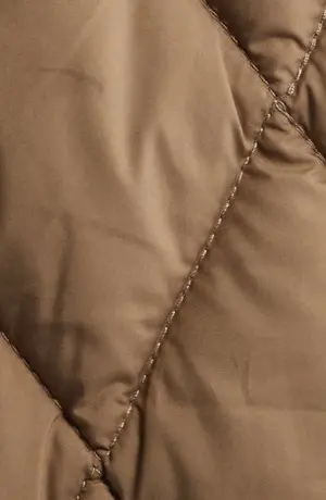 Bernardo Mixed Media Knit & Quilted Jacket - Shitake