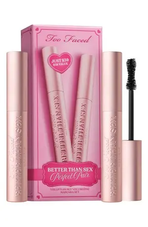 TOO FACED Better Than Sex Mascara Duo $58 Value - Black