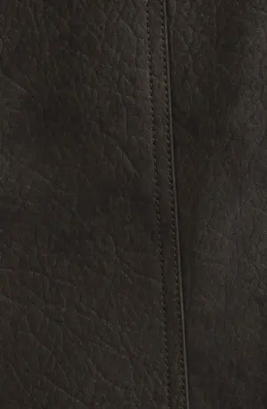 Sam Edelman Faux Leather Coat - Dark Brown
