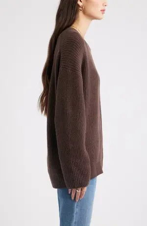 Bp. Cozy Crewneck Sweater - Brown Coffee