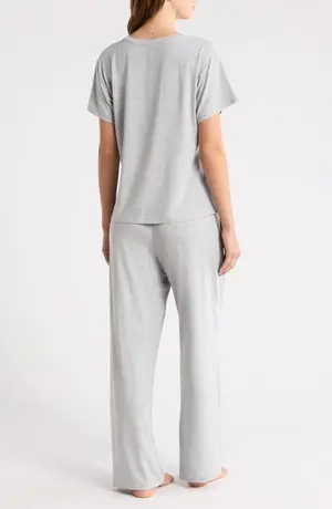 Nordstrom Cool Touch Jersey Pajamas - Grey Heather