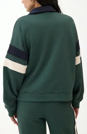 THREADS 4 THOUGHT Lourdes Colorblock Fleece Sweatshirt - Alpine/galaxy