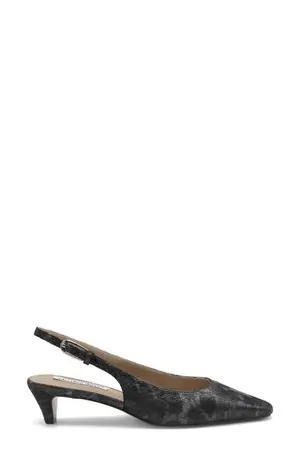CHARLES DAVID Ficken Slingback Pump - Black-leopard Print