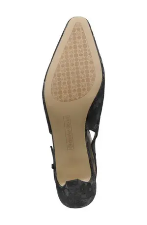 CHARLES DAVID Ficken Slingback Pump - Black-leopard Print
