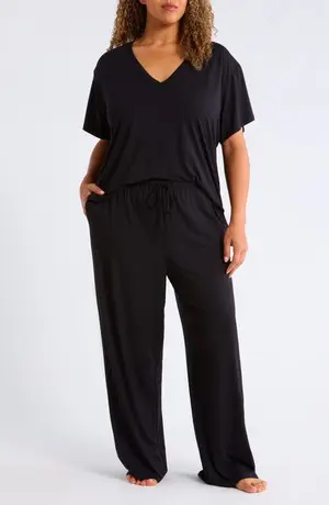 Nordstrom Cool Touch Jersey Pajamas - Black