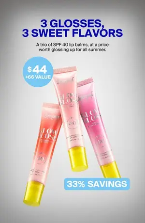 Supergoop!® Glow Trip Lip Balm Spf 40 Trio $66 Value