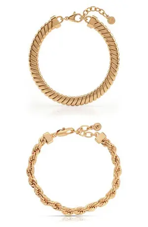 ETTIKA Set Of 2 Twisted Bracelets