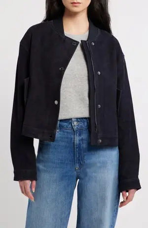 Michael Kors Suede Jacket - Midnight