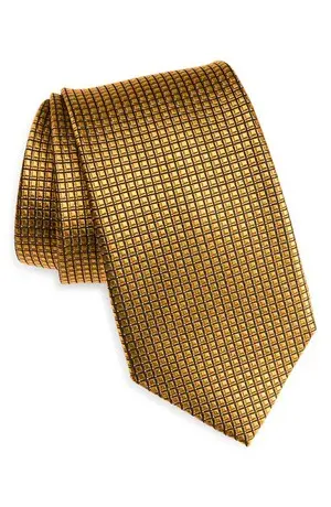 Nordstrom Textured Silk Tie Yellow