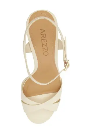 AREZZO Dina Flare Heel Sandal - Panacota
