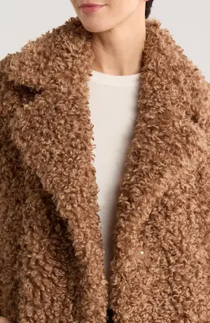 Michael Kors Curly Faux Shearling Coat