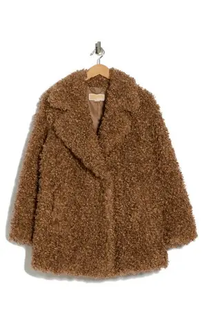 Michael Kors Curly Faux Shearling Coat