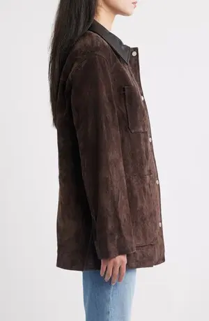 Avec Les Filles Suede Barn Coat