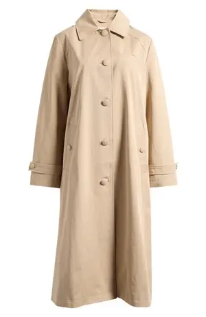 Avec Les Filles Oversize Cotton Blend Trench Coat