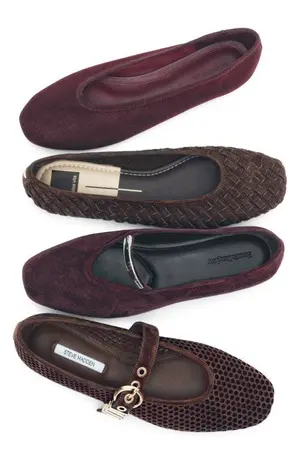 FAVORITE DAUGHTER Maddie Mary Jane Ballet Flat - Coffee Suede