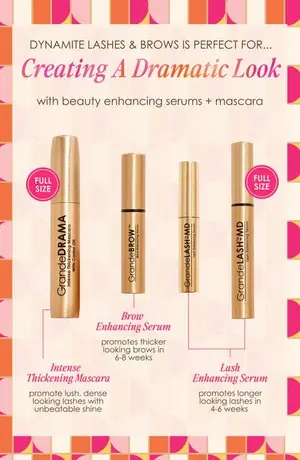 GRANDE COSMETICS Dynamite Lashes & Brows Set $156 Value