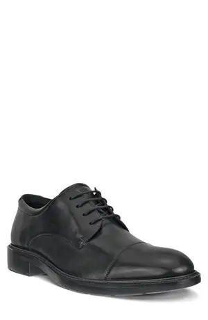 Ecco Metropole Prague Cap Toe Derby Black