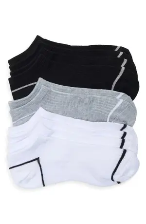 Nordstrom Assorted 5-pack Rib Ankle Socks - White Multi
