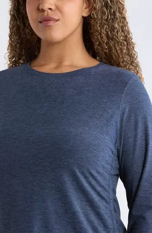 Zella Restore Soft Ruched Long Sleeve T-shirt