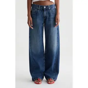 Ag Adria Low Rise Wide Leg Jeans - Capacity