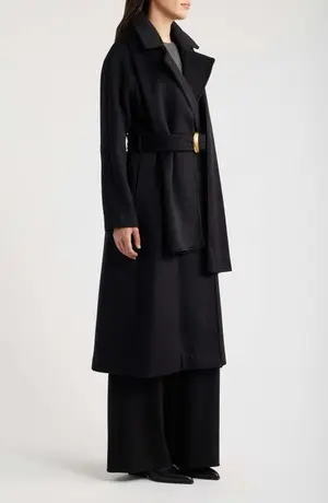 Donna Karan New York Belted Scarf Coat