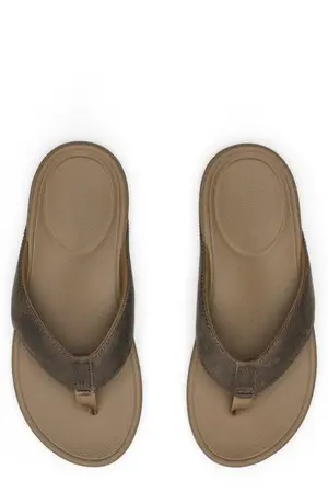 Reef Phantom Bonzer Leather Flip Flop - Fossil
