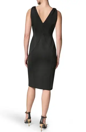 Donna Karan New York Sculpted Hardware Sheath Dress