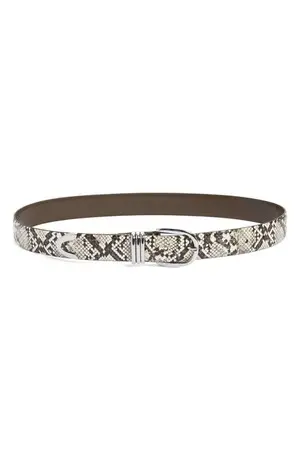 Nordstrom Janae Trouser Belt - Snake- Silver