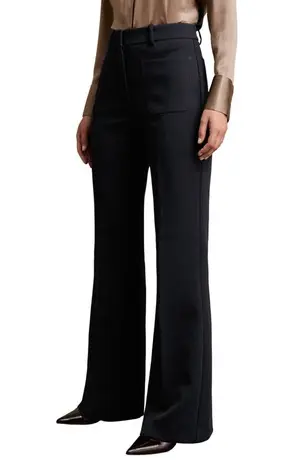 REISS Priya High Waist Flare Leg Pants