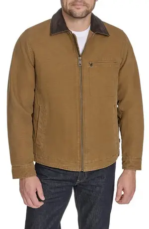LEVI'S Canvas Utility Jacket With Quilted Lining - Brown
