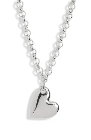 Baublebar Heart Pendant Necklace - Silver