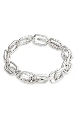 Nordstrom Large Link Stretch Bracelet - Silver
