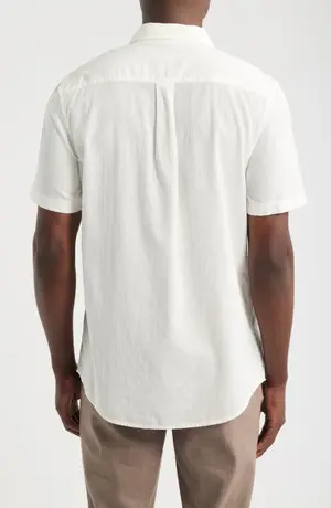 Nordstrom Short Sleeve Cotton Button-up Shirt