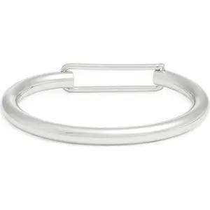 Nordstrom Open Rectangle Closure Bangle - Silver