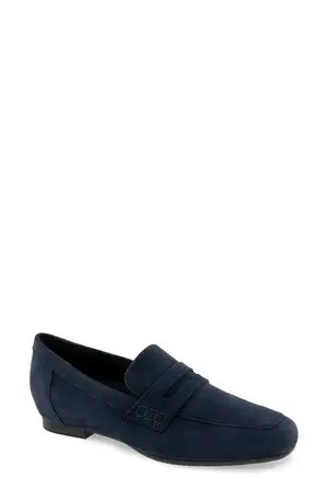 Munro Emily Loafer - Navy Suede