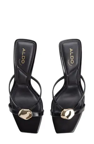 Aldo Berylyn Slide Sandal With Gold-tone Hardware