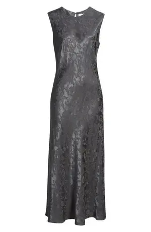 Sam Edelman Textured Floral Damask Maxi Dress