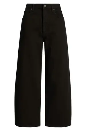 FRAME Bow Crop Barrel Leg Jeans