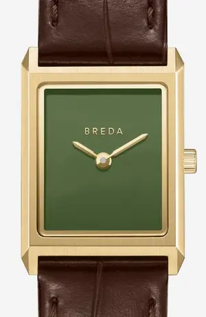 BREDA Virgil Leather Strap Watch