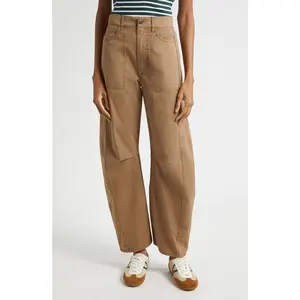 Veronica Beard Sloan Barrel Leg Twill Pants